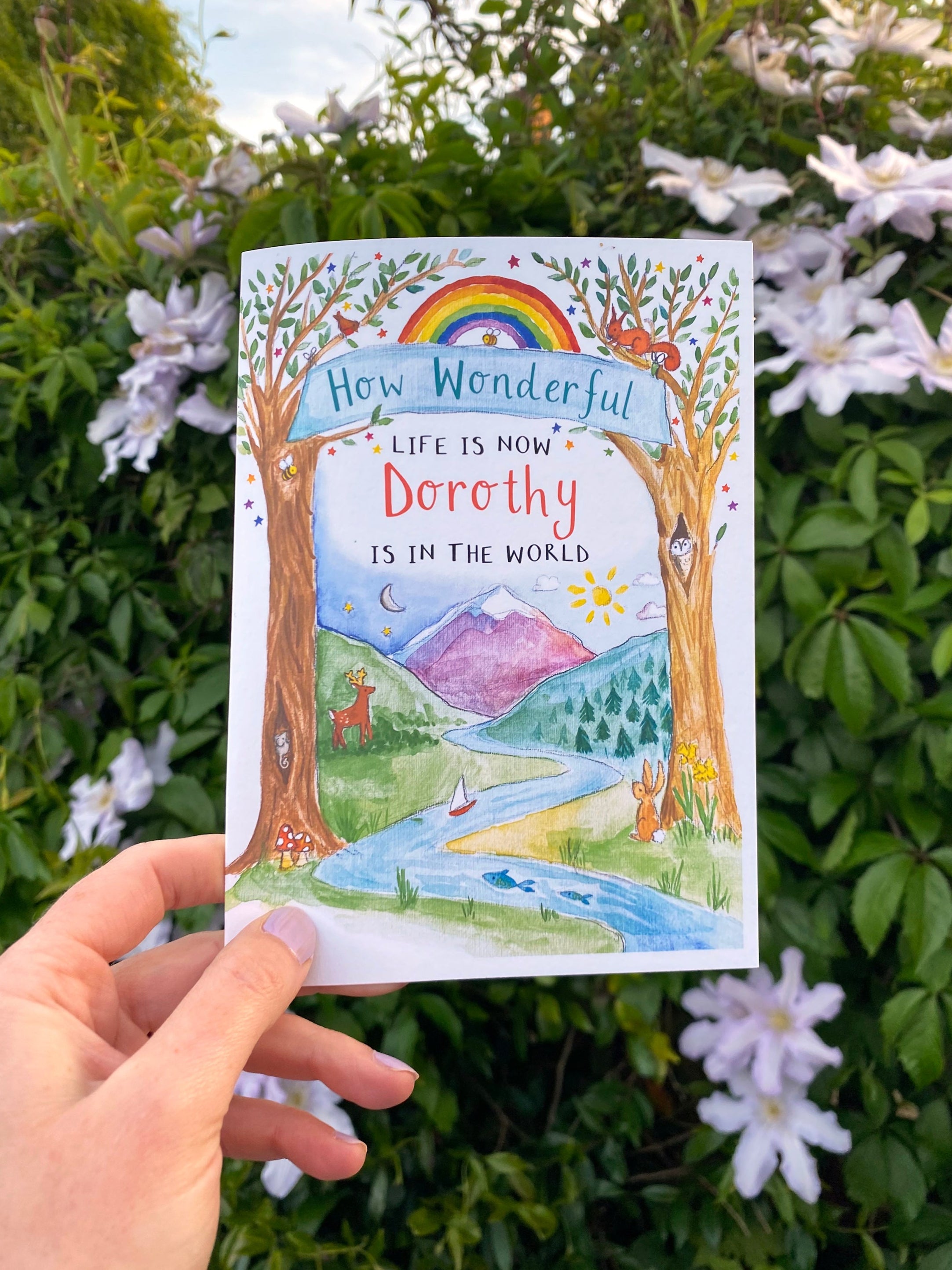 How Wonderful New Baby Card – Ruby and Rafe