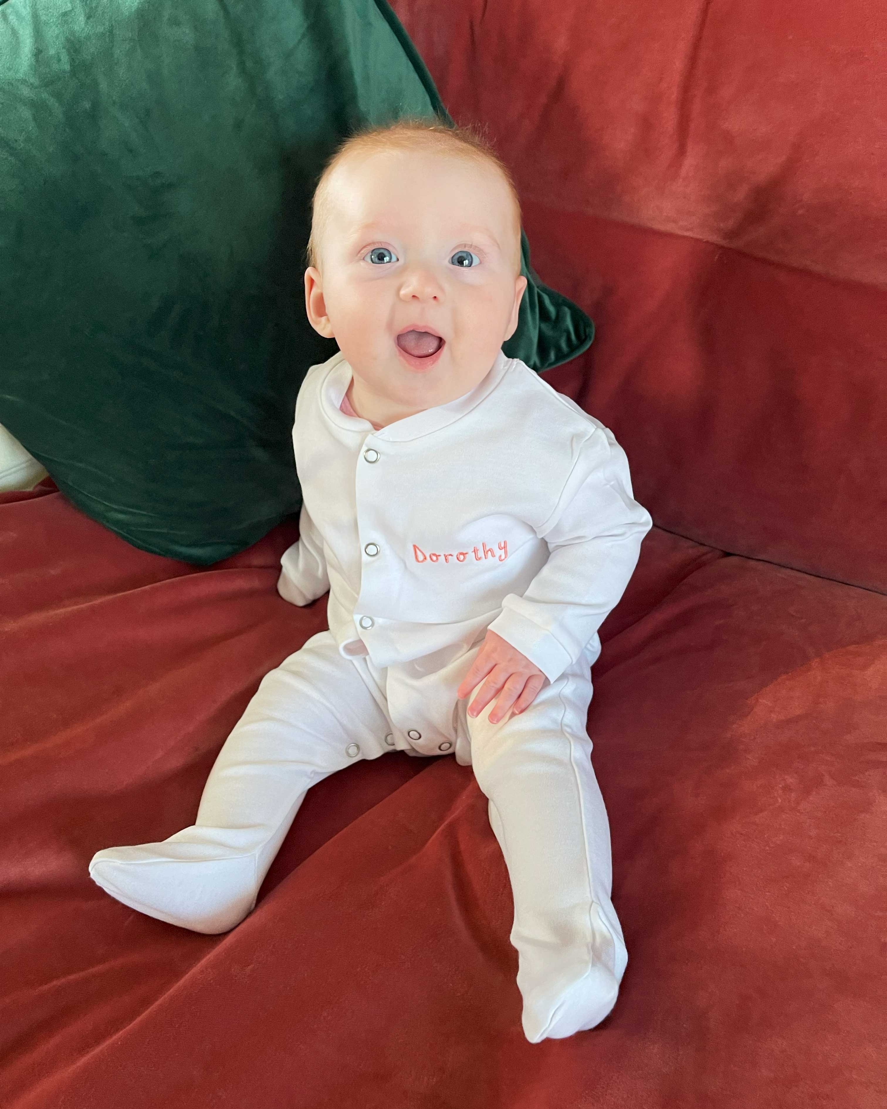 Personalised Name Sleepsuit – Ruby and Rafe